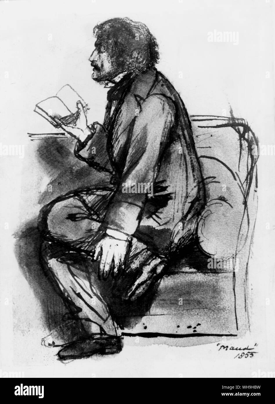 Alfred Tennyson (1st Baron Tennyson) (1809-1892), English poet and Poet ...