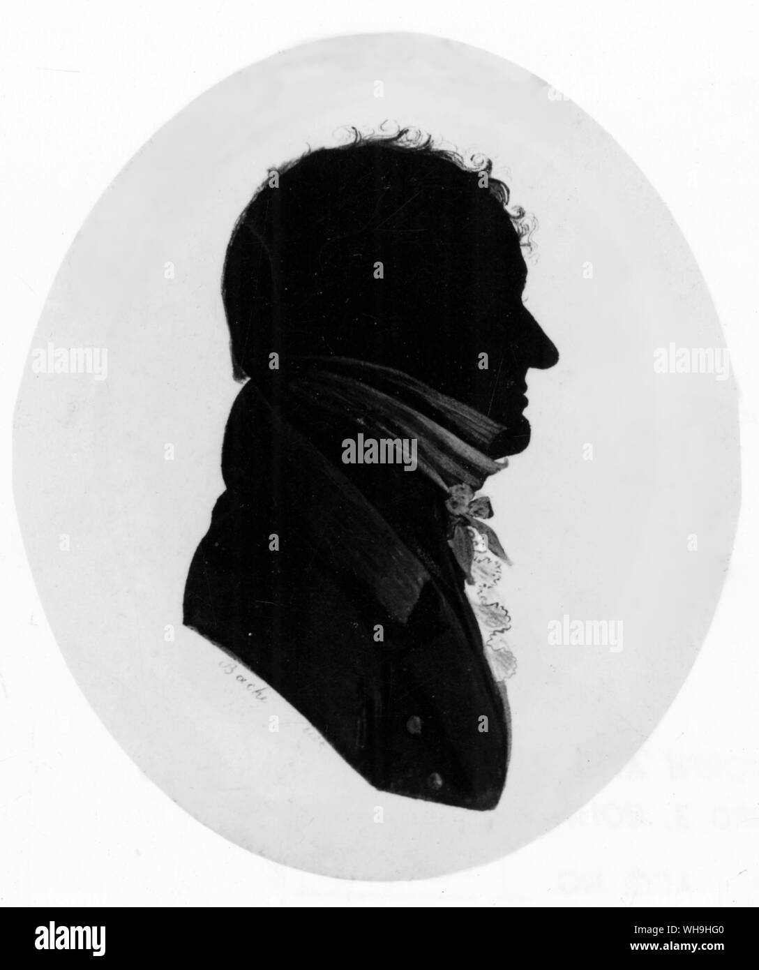 Silhouette of Daniel Wadsworth Stock Photo - Alamy