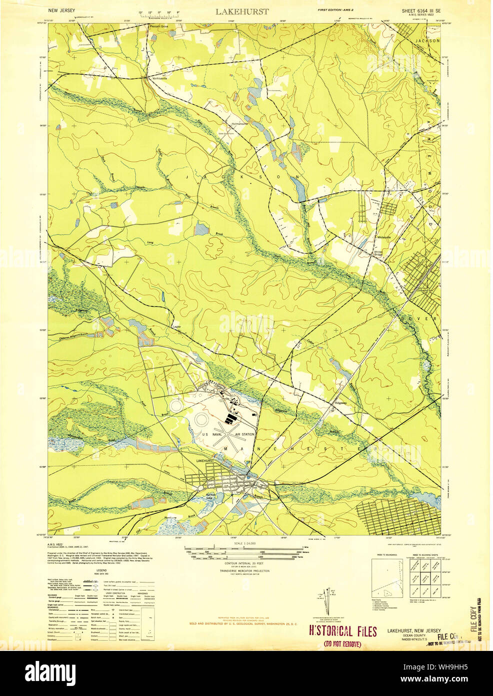 Lakehurst nj map hi-res stock photography and images - Alamy