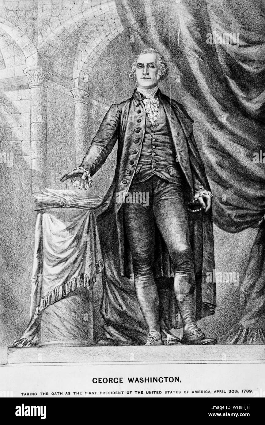 George Washington (1732-1799), Commander of the American forces during ...