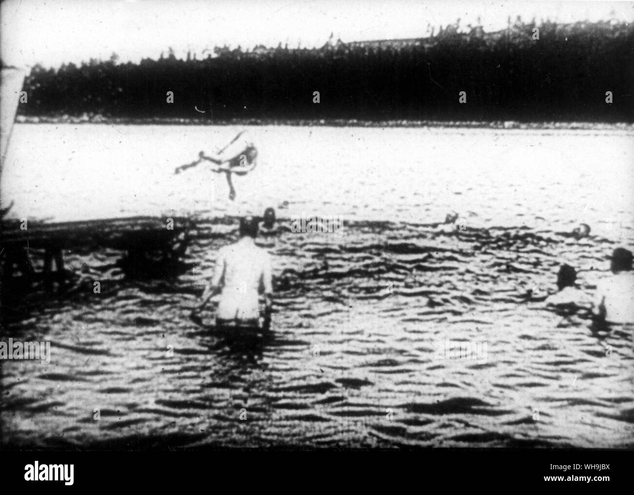 Nicholas Romanov Swimming