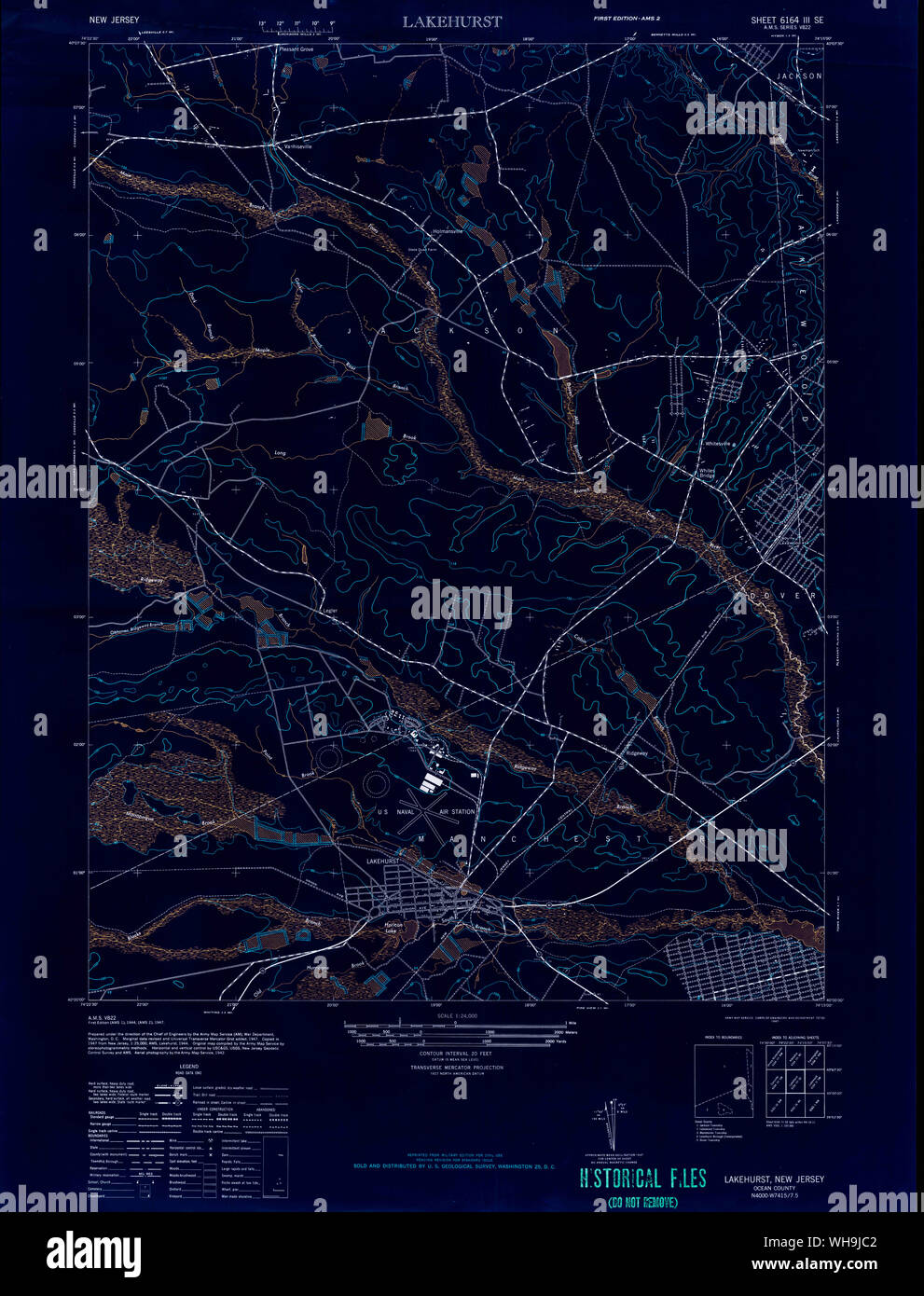 Lakehurst nj map hi-res stock photography and images - Alamy