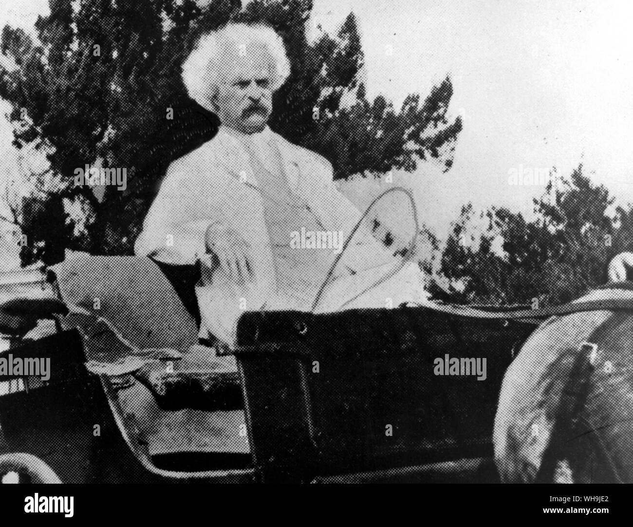 Mark Twain 1835-1910 US Writer and Journalist loved to view Bermuda ...