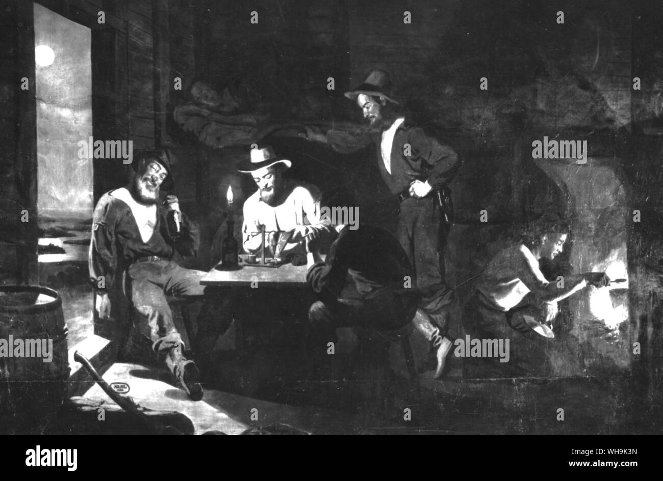 Saturday Night at the Mines by Charles Nahl (german-American) 1818-1878 ...