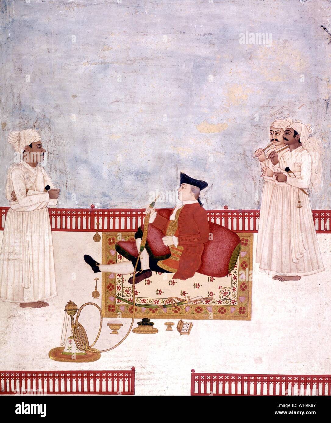 An Englishman in Bengal in 1760 Stock Photo - Alamy