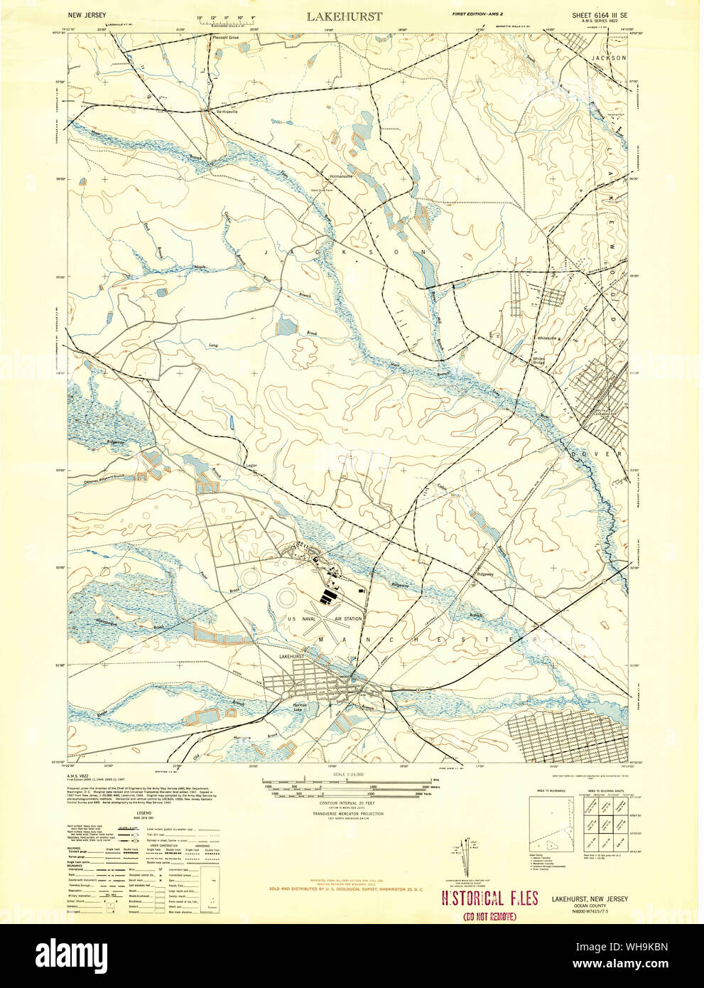 Lakehurst map hi-res stock photography and images - Alamy