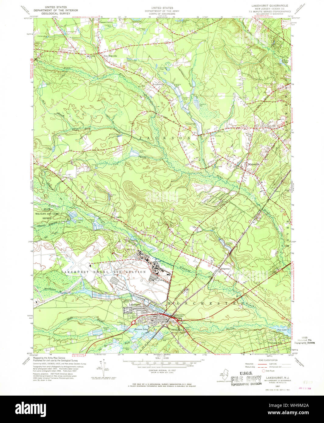 Lakehurst nj map hi-res stock photography and images - Alamy