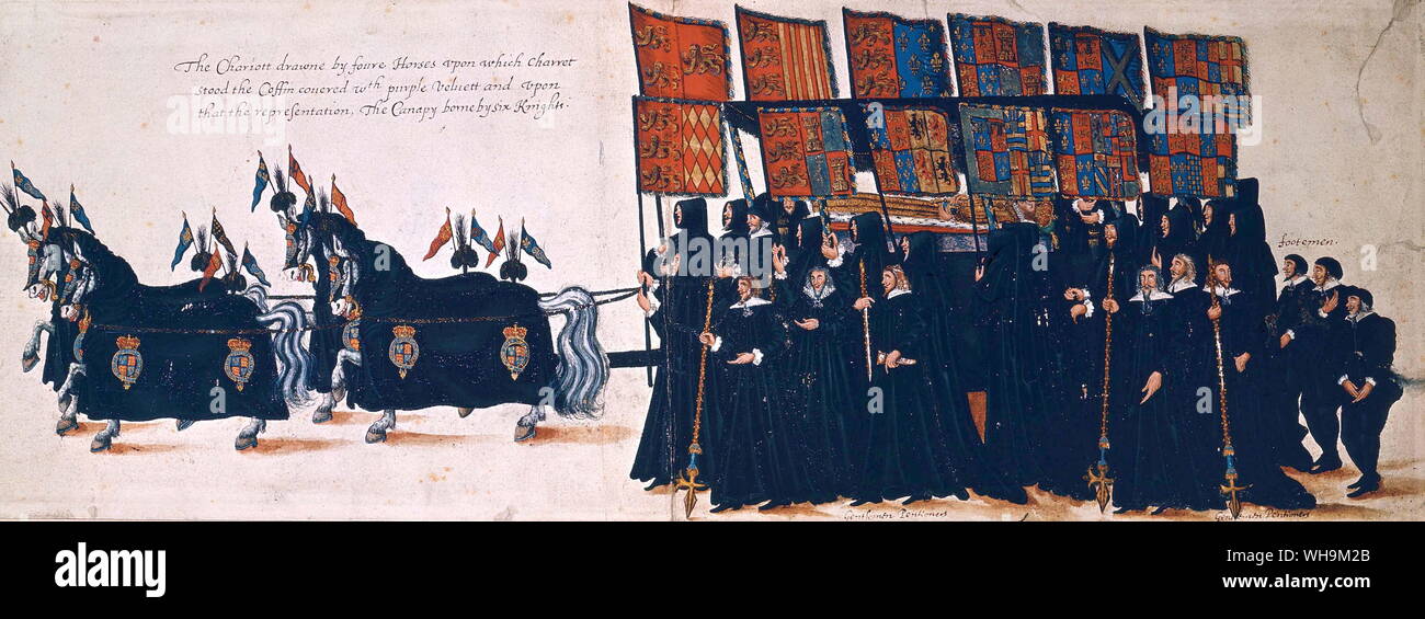 Queen Elizabeth 1 Funeral Inside Westminster Abbey, Where The Queen's