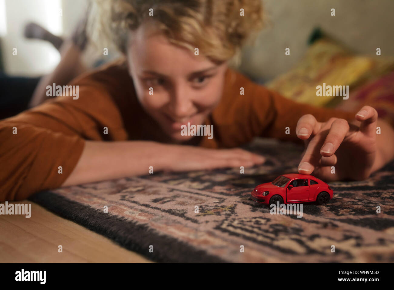 Red toy car hi-res stock photography and images - Alamy