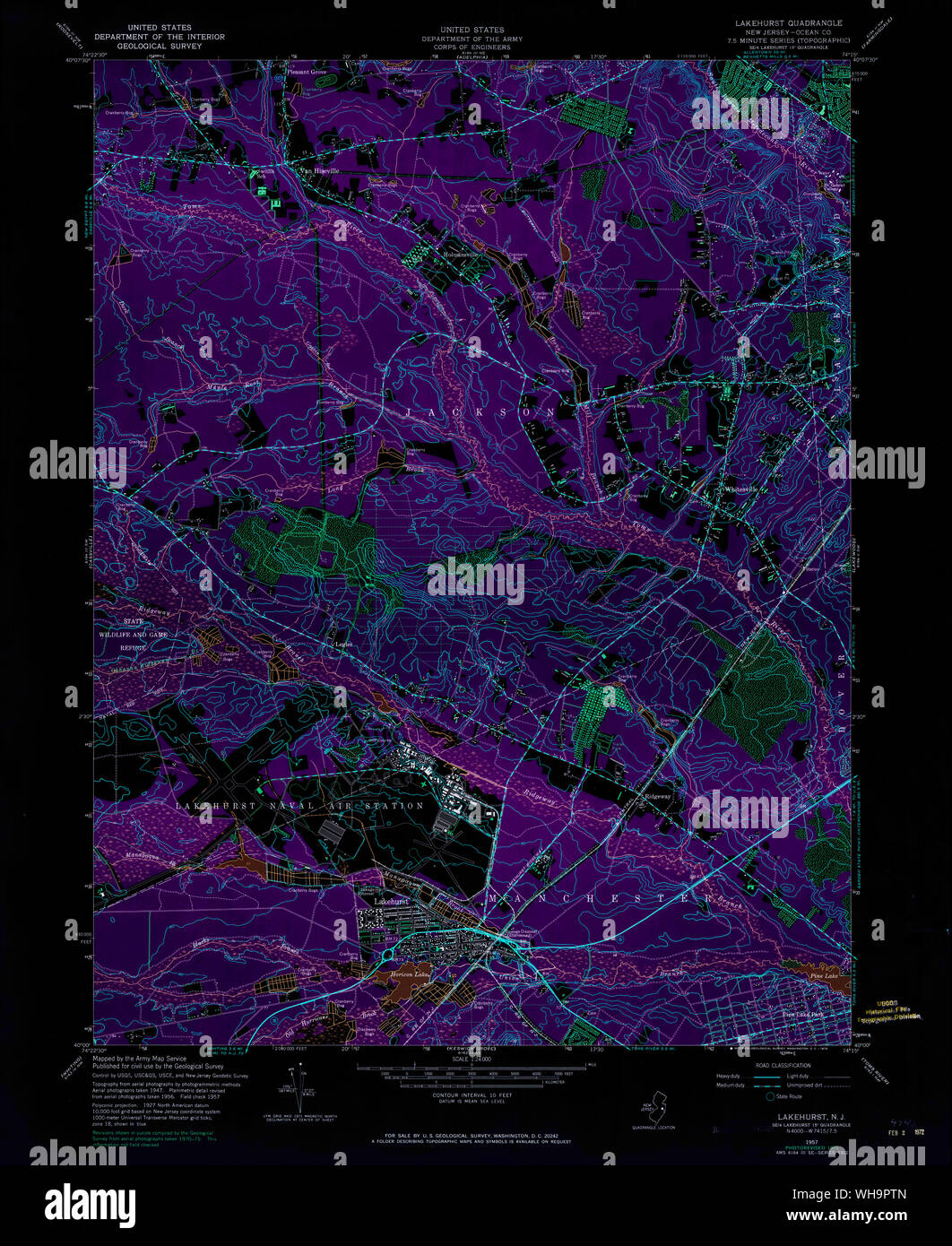 Lakehurst nj map hi-res stock photography and images - Alamy