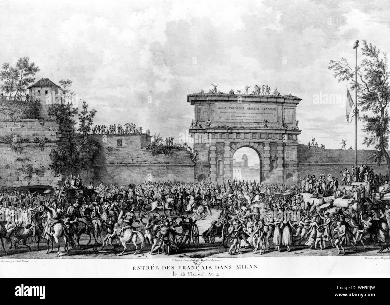 Entry of the French into Milan, 15th May 1796 Stock Photo - Alamy