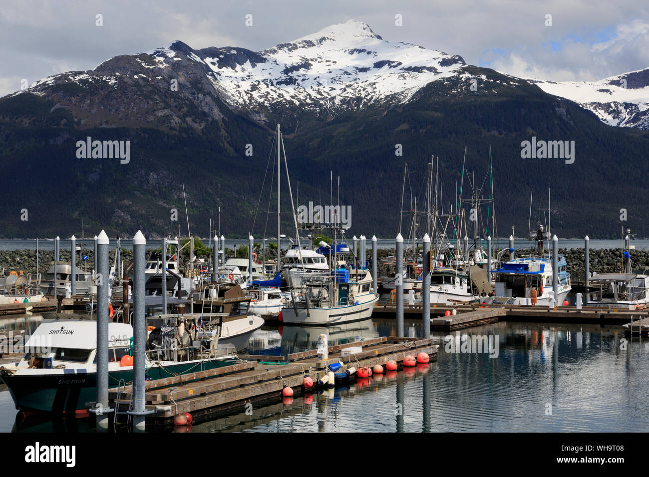Small Boat Harbor, Haines, Lynn Canal, Alaska, United States of America ...
