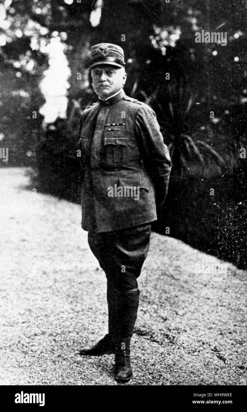WW1/ Ten. General Pecori Girardi Guglielmo, Comandante I Armata Stock ...