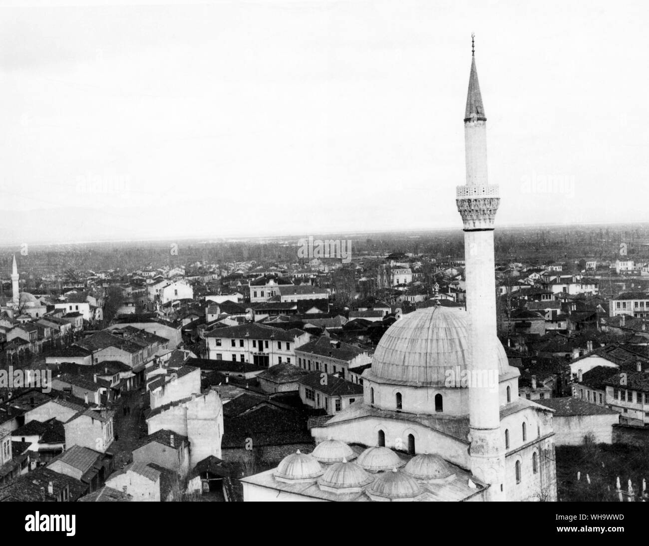 WW1/ The Balkans. General view of Monastir, which was captured by the ...