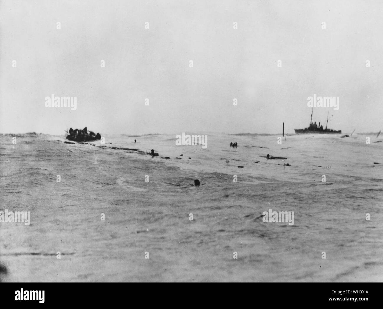 Survivors boat torpedoed mediterranean hi-res stock photography and ...