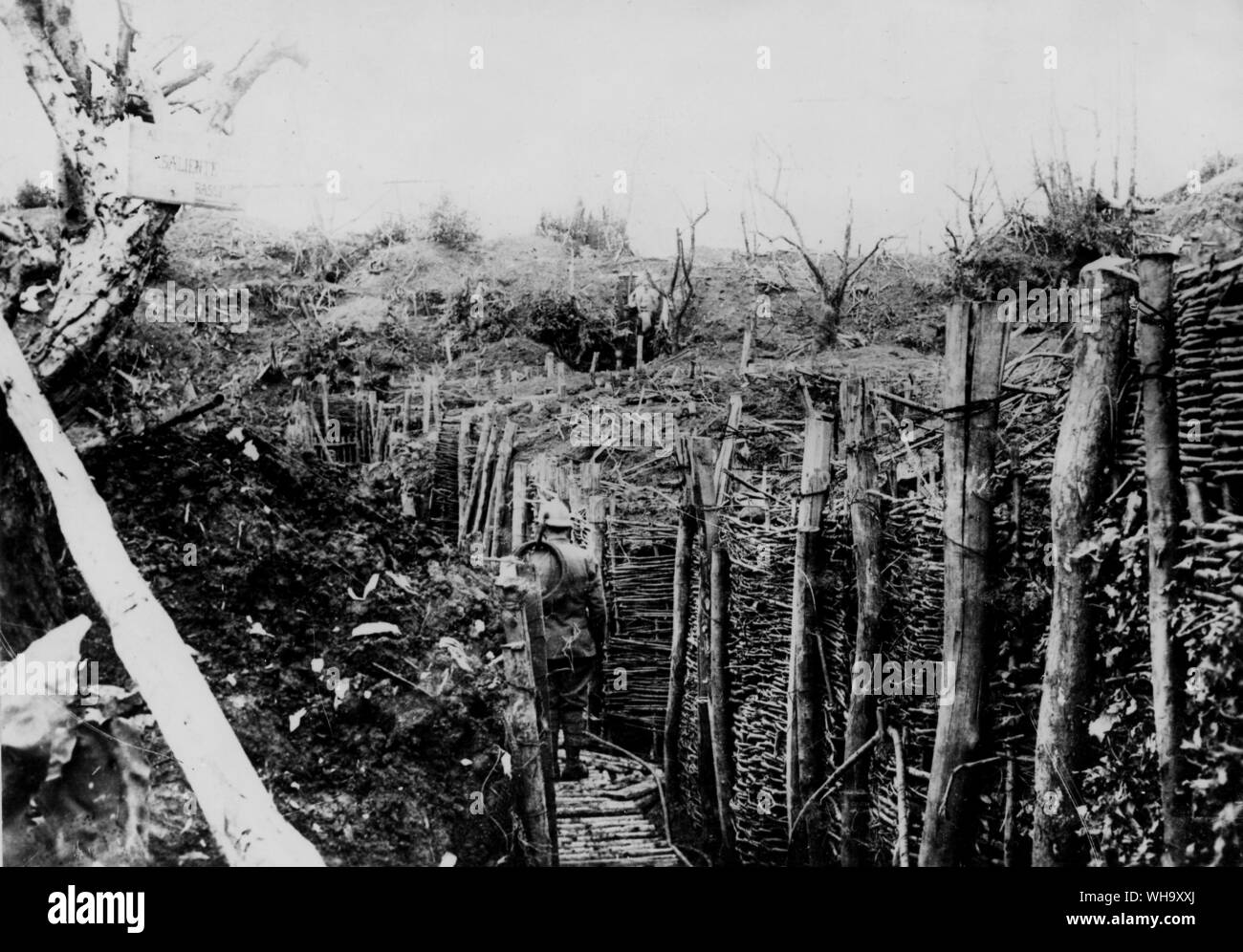 WW1: Truricea Italiana. Italian trenches at Gallipoli. 1915 Stock Photo ...
