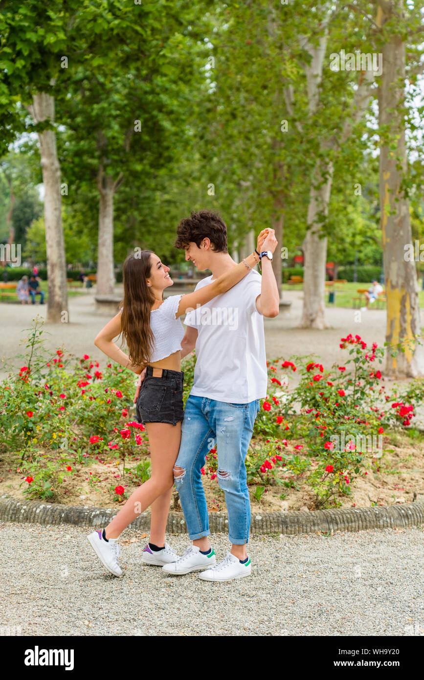 Beautiful young dancing couple hi-res stock photography and images - Alamy