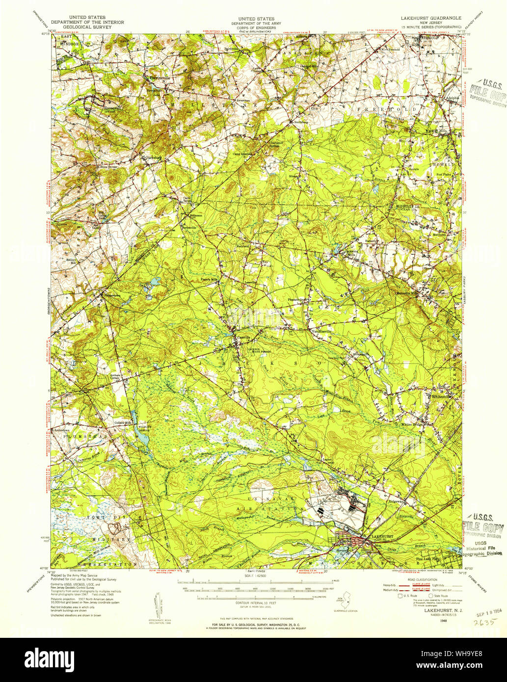 Lakehurst nj map hi-res stock photography and images - Alamy