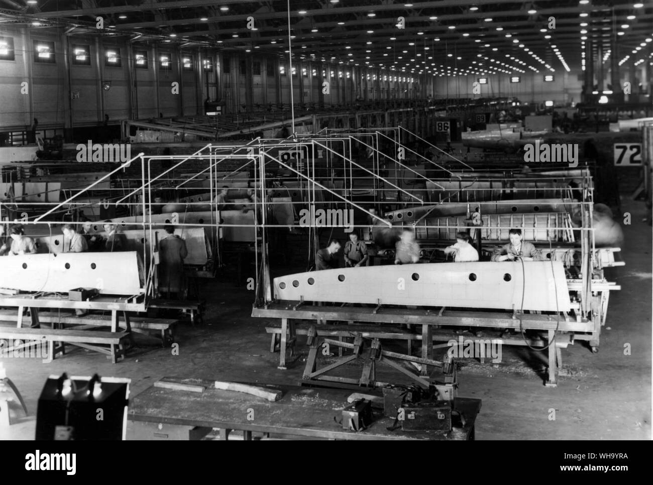 British warplane spitfire production castle bromwich hi-res stock ...
