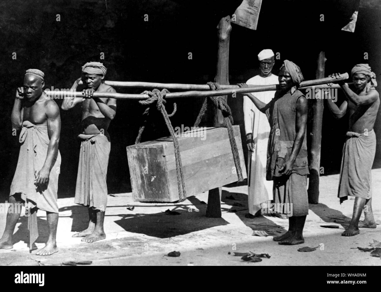 'Slave porterage in East Africa.' Stock Photo - Alamy