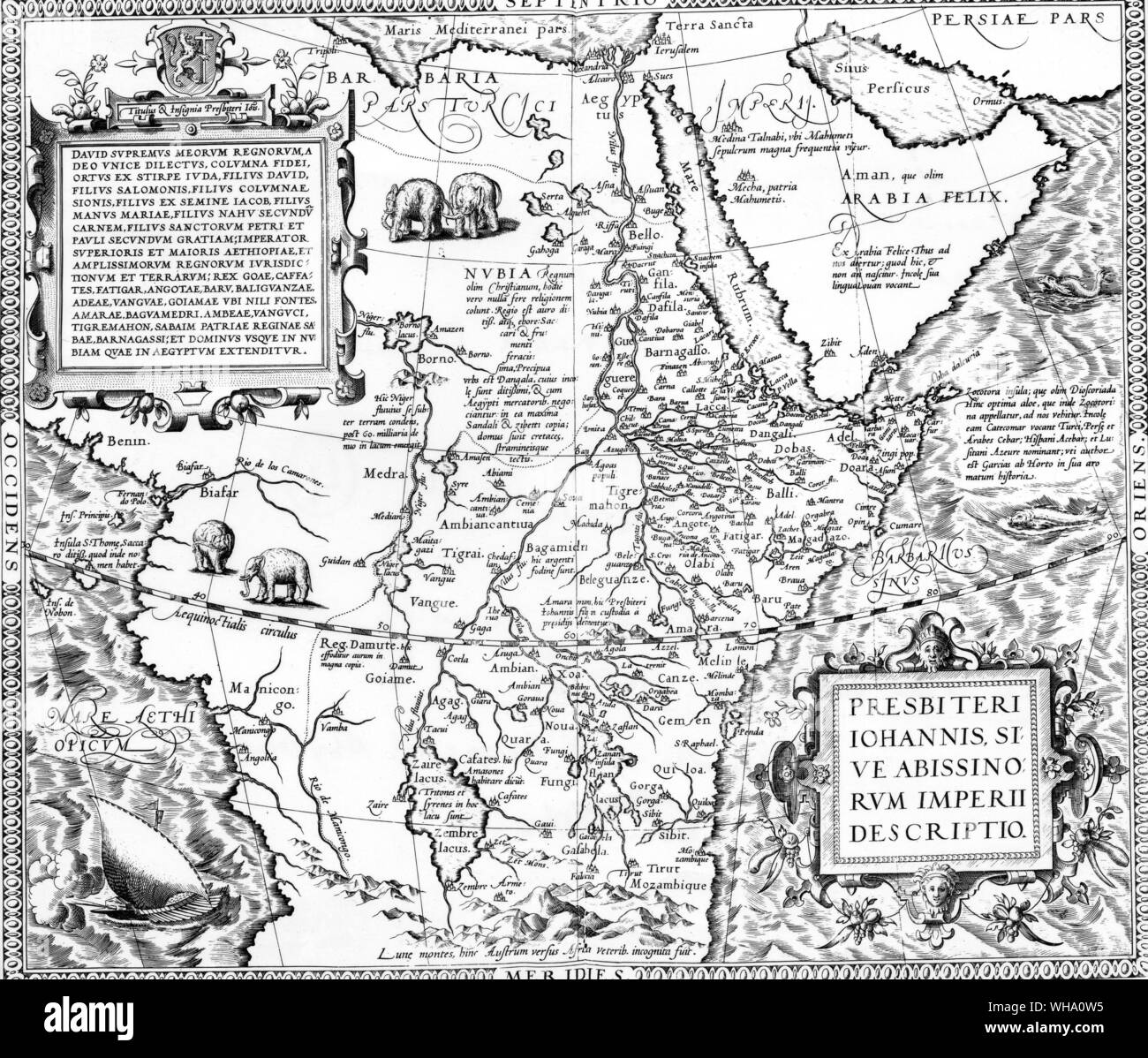 The kingdom of the Negus of Abyssinia, 'Prester John' Stock Photo - Alamy