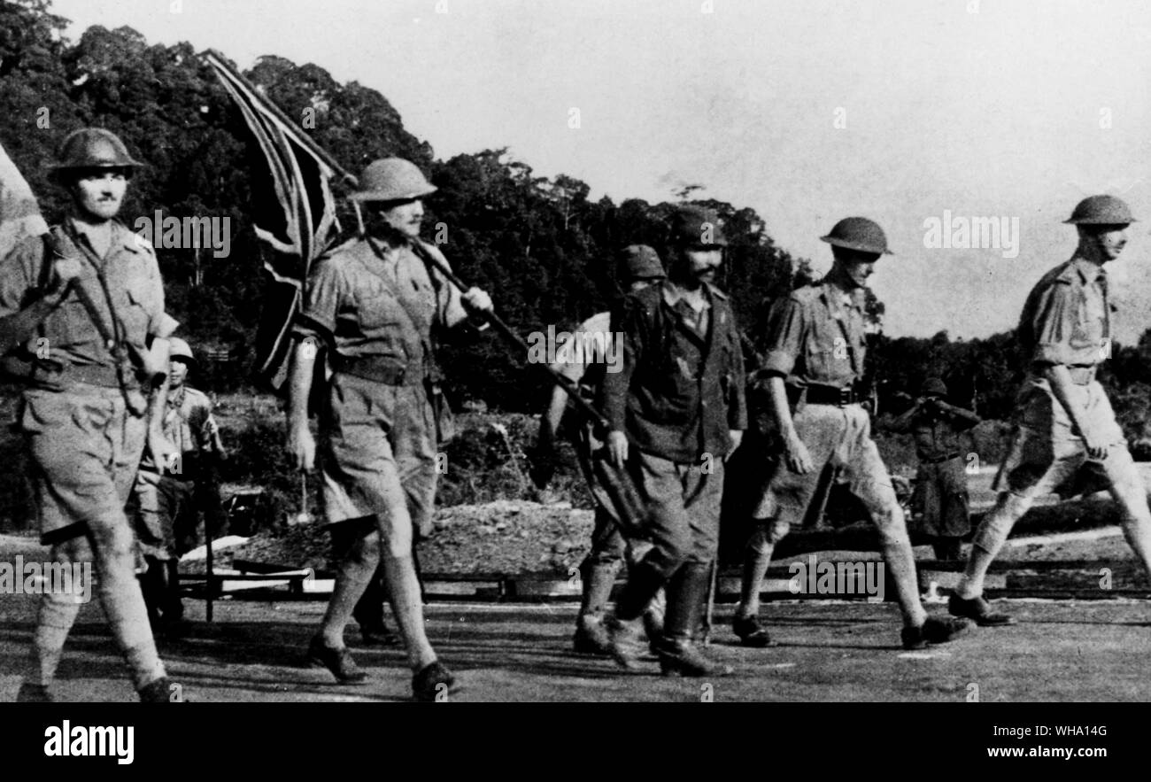 WW2: General Percival surrenders in Singapore Stock Photo - Alamy