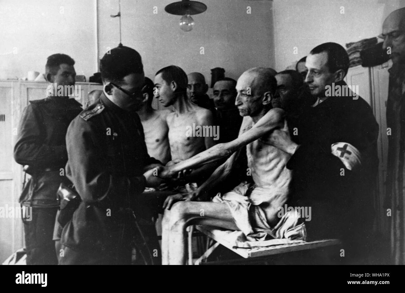 WW2: Soviet medical officer examining Rudolf Scherm, an engineer from ...