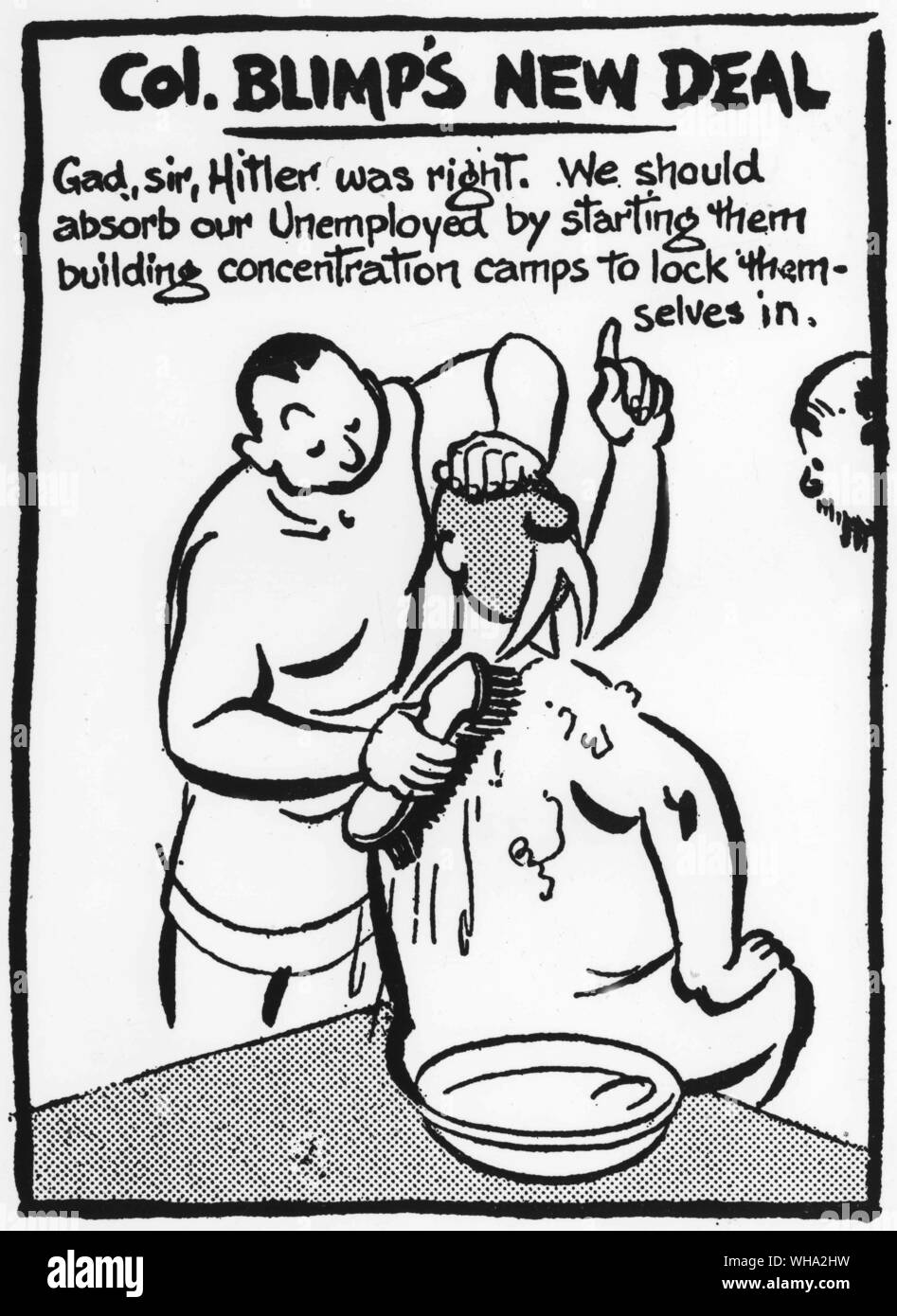 New deal cartoons hi-res stock photography and images - Alamy