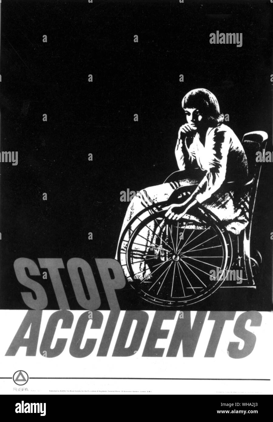 WW2: 'Stop Accidents' war poster. Preventing accidents at work. RoSPA ...