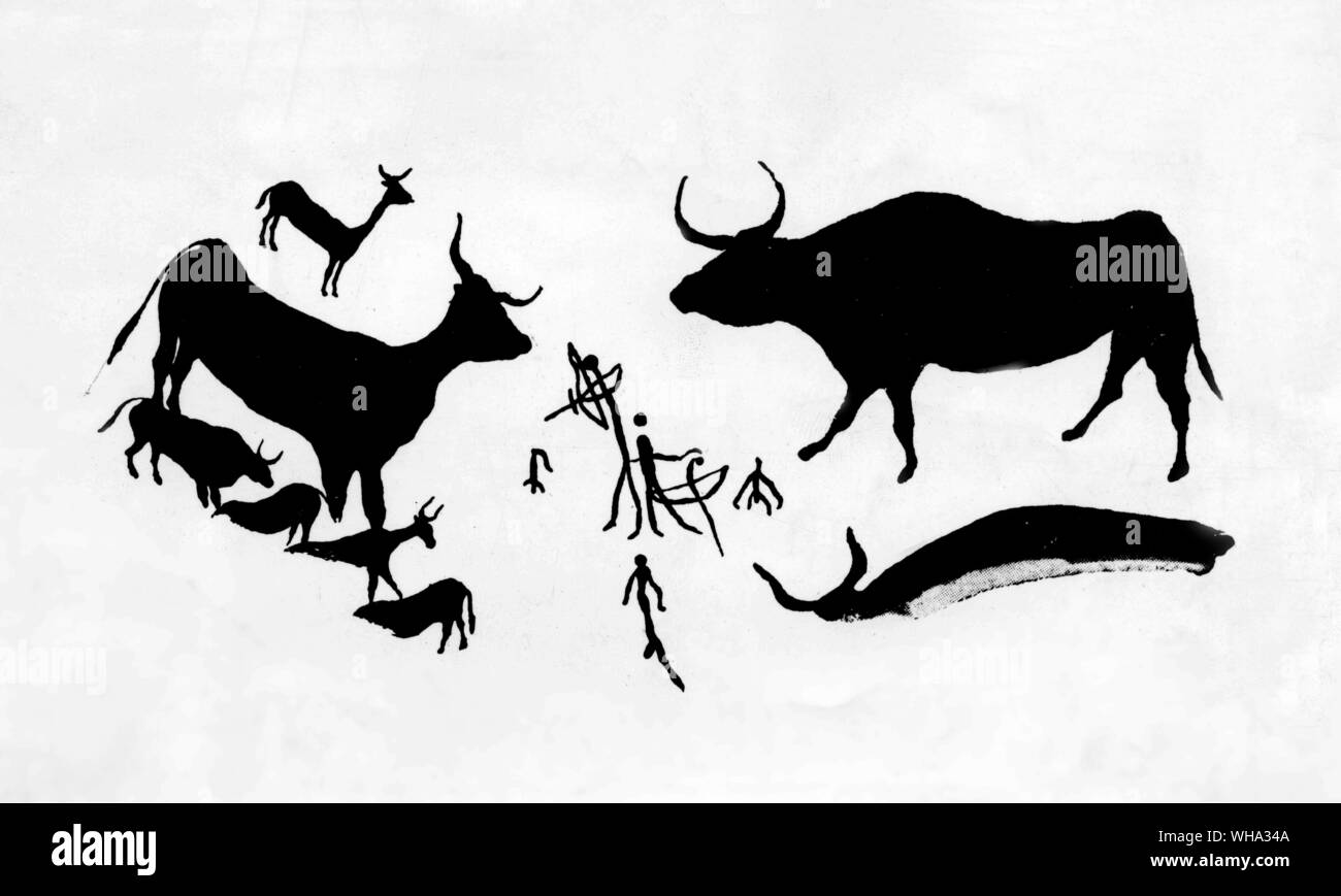 Prehistoric cave painting hi-res stock photography and images - Alamy
