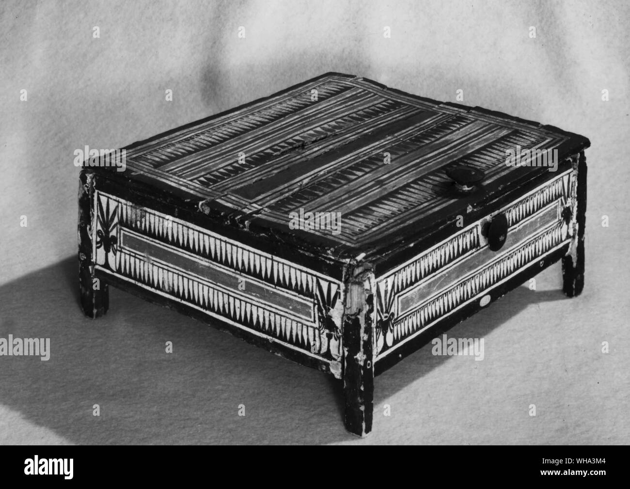 Ancient Egypt Similar To Roughly Constructed Box Painted To Simulate The Inlay XIX Dynasty ancient-egypt-similar-to-roughly-constructed-box-painted-to-simulate-the-inlay-xix-dynasty