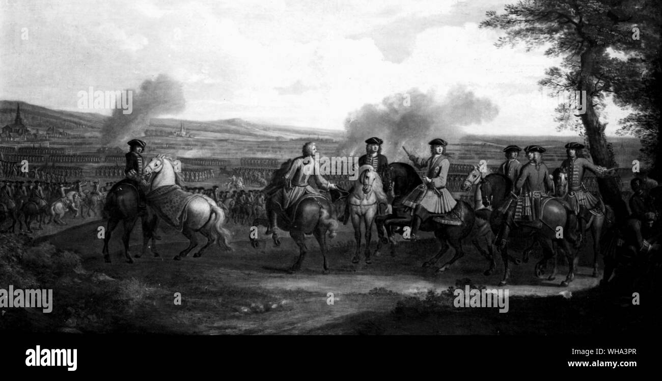 Battle of Blenheim by Laguerre Stock Photo - Alamy