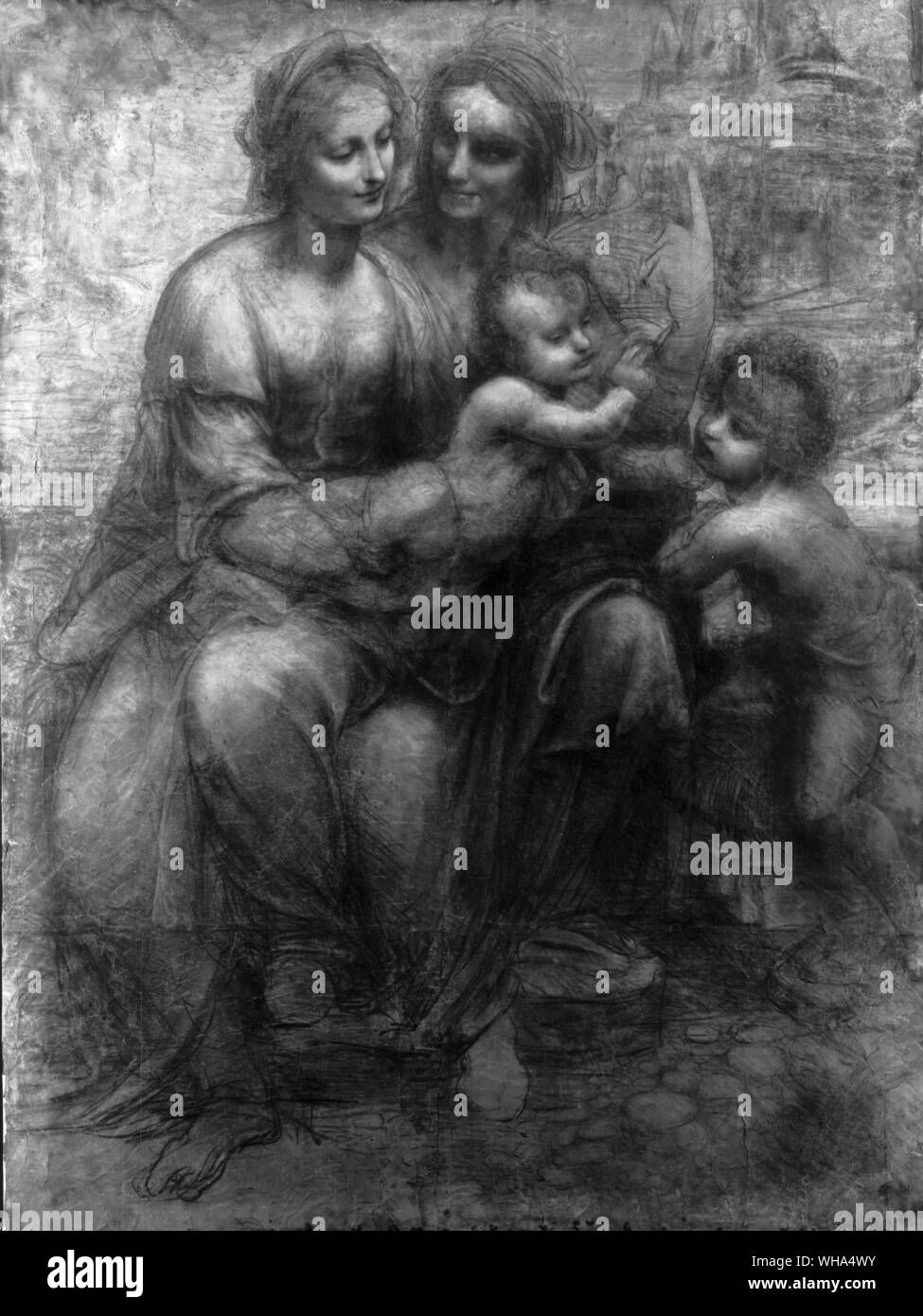 The virgin and child with st anne hi-res stock photography and images - Alamy