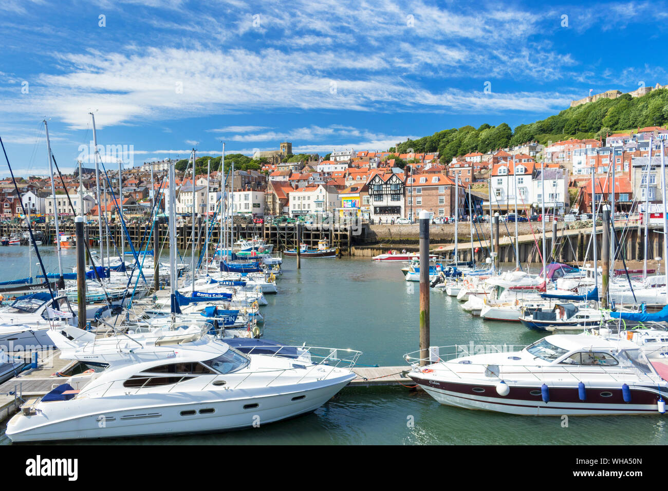 Scarborough harbour and marina in South Bay, Scarborough, North ...