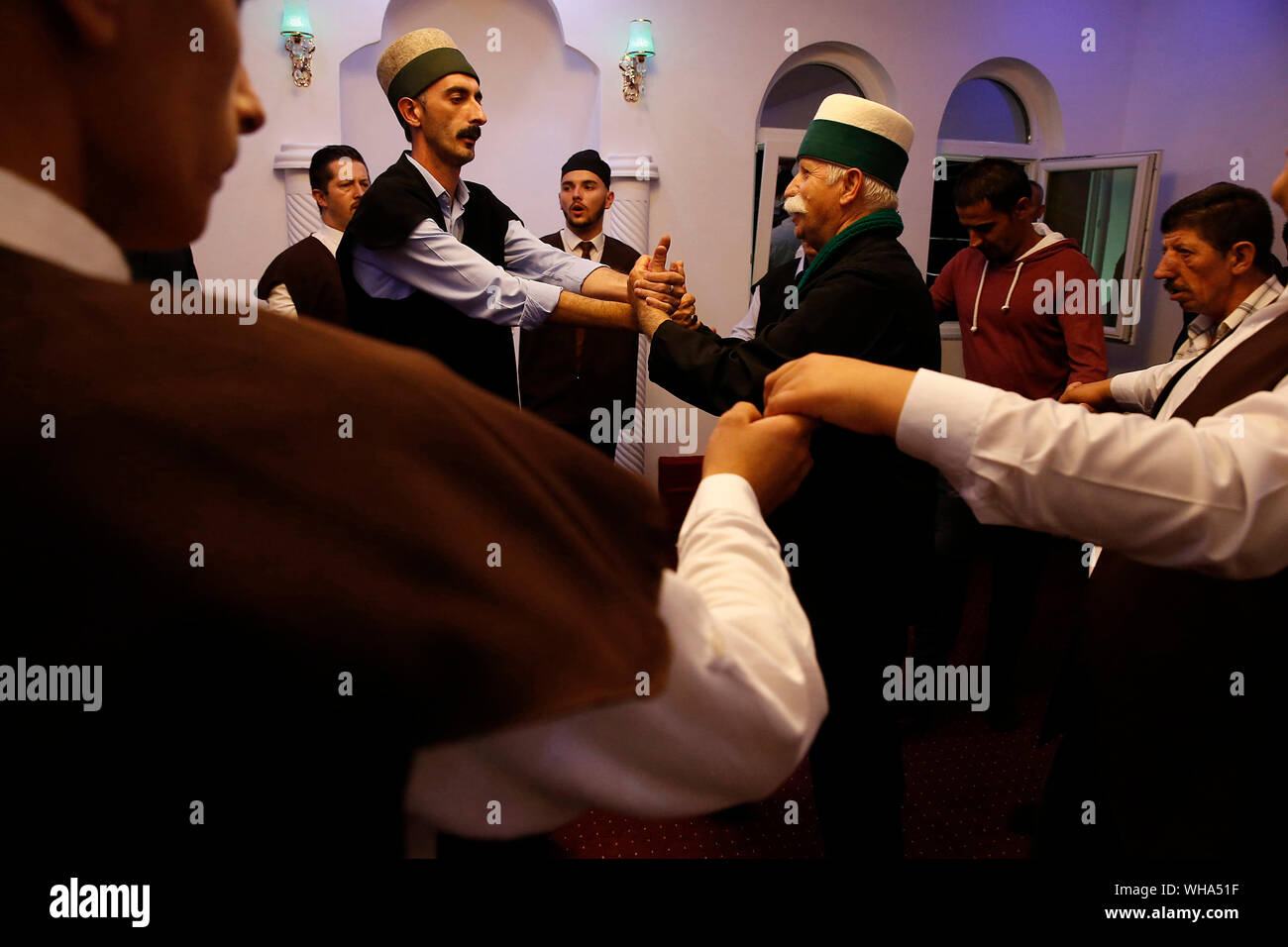 Halvetiye Sufi Tariqa Zikhr in Gjakova, Kosovo, Europe Stock Photo - Alamy