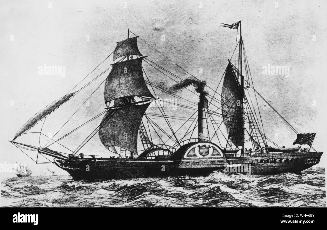 Steamship sirius 1837 hi-res stock photography and images - Alamy