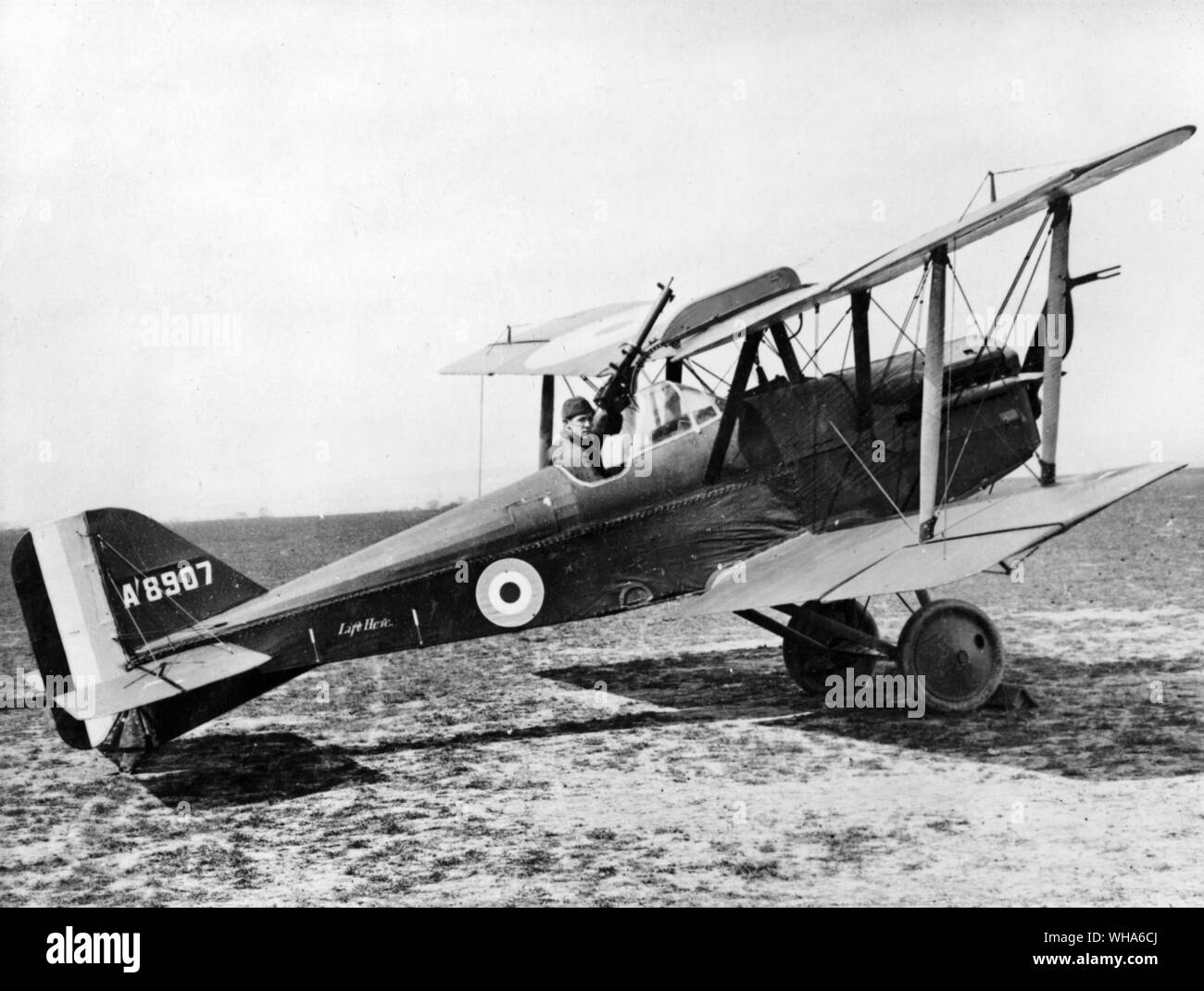 SE 5 biplane with Albert Ball in the cockpit. A 8907 Stock Photo - Alamy