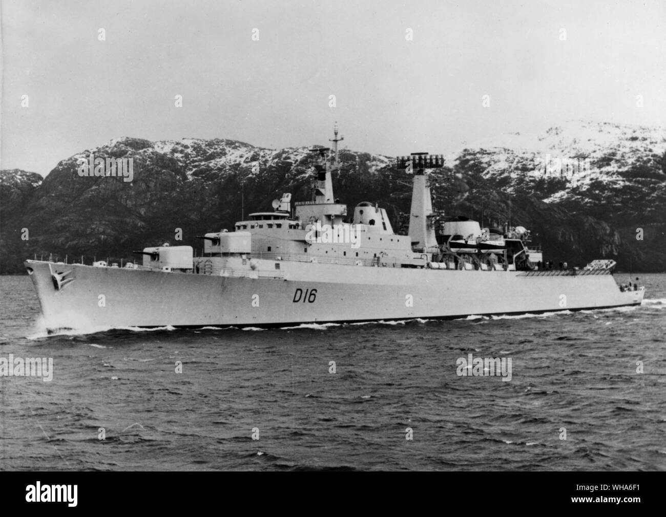 HMS London in the Strait of Magallan. Special Squadron November 1964 ...