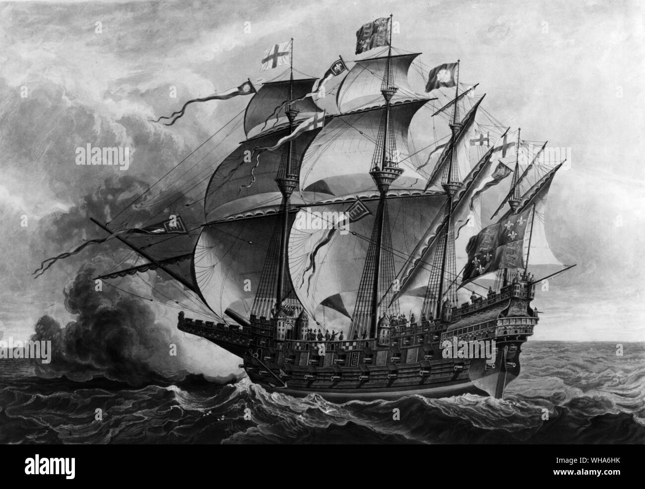 The Great Harry. The Henri Grace a Dieu of 1514. 18th century ...