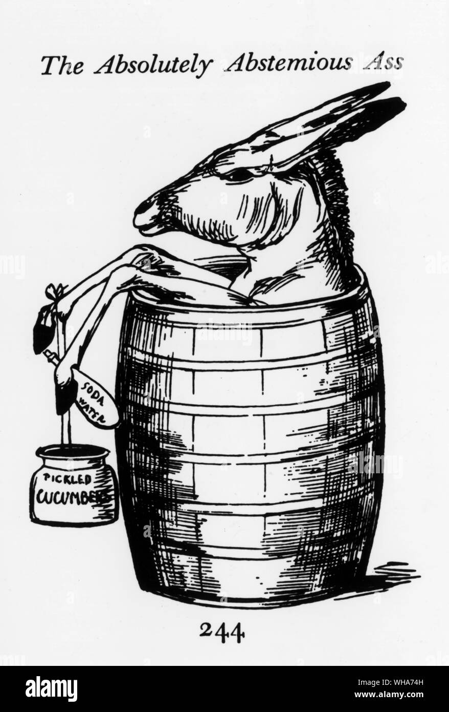 Edward Lear. The Absolutely Abstemious Ass Stock Photo - Alamy