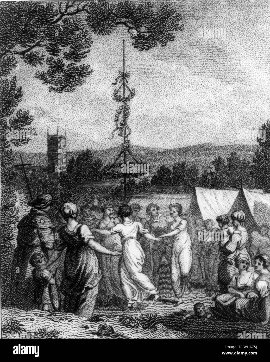 Historical maypole dance hi-res stock photography and images - Alamy