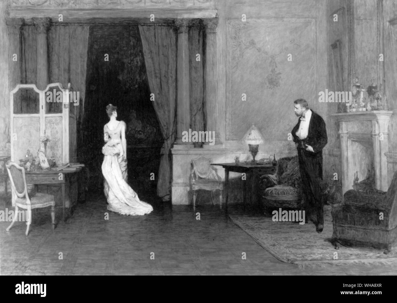 The First Cloud . Orchardson Stock Photo - Alamy