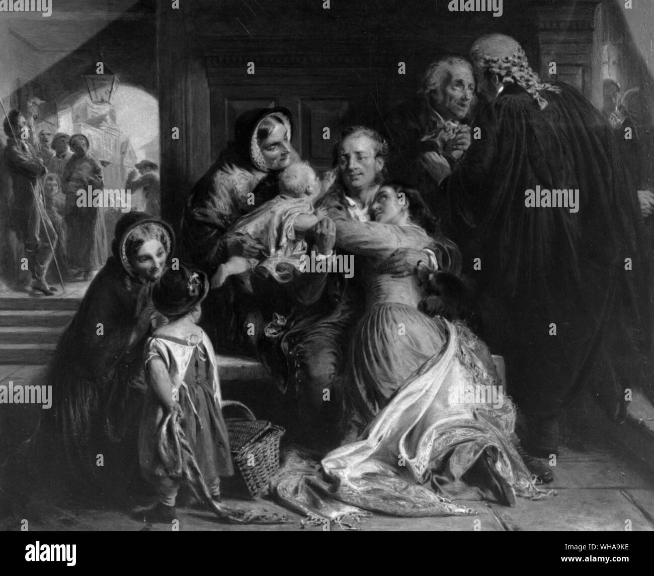 Abraham Solomon. The Acquital. 1859 Stock Photo - Alamy