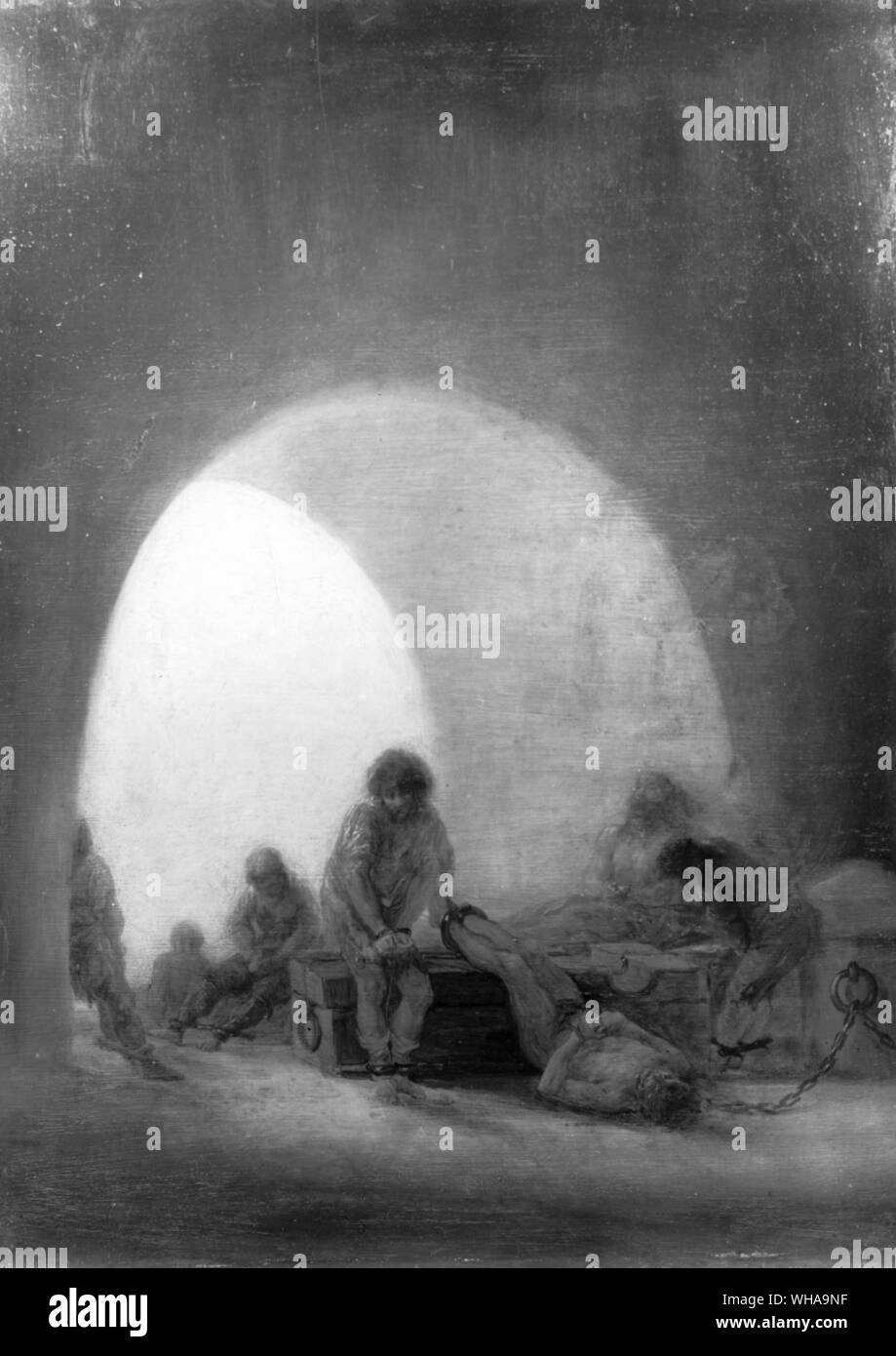 Prison Scene by Goya Stock Photo - Alamy