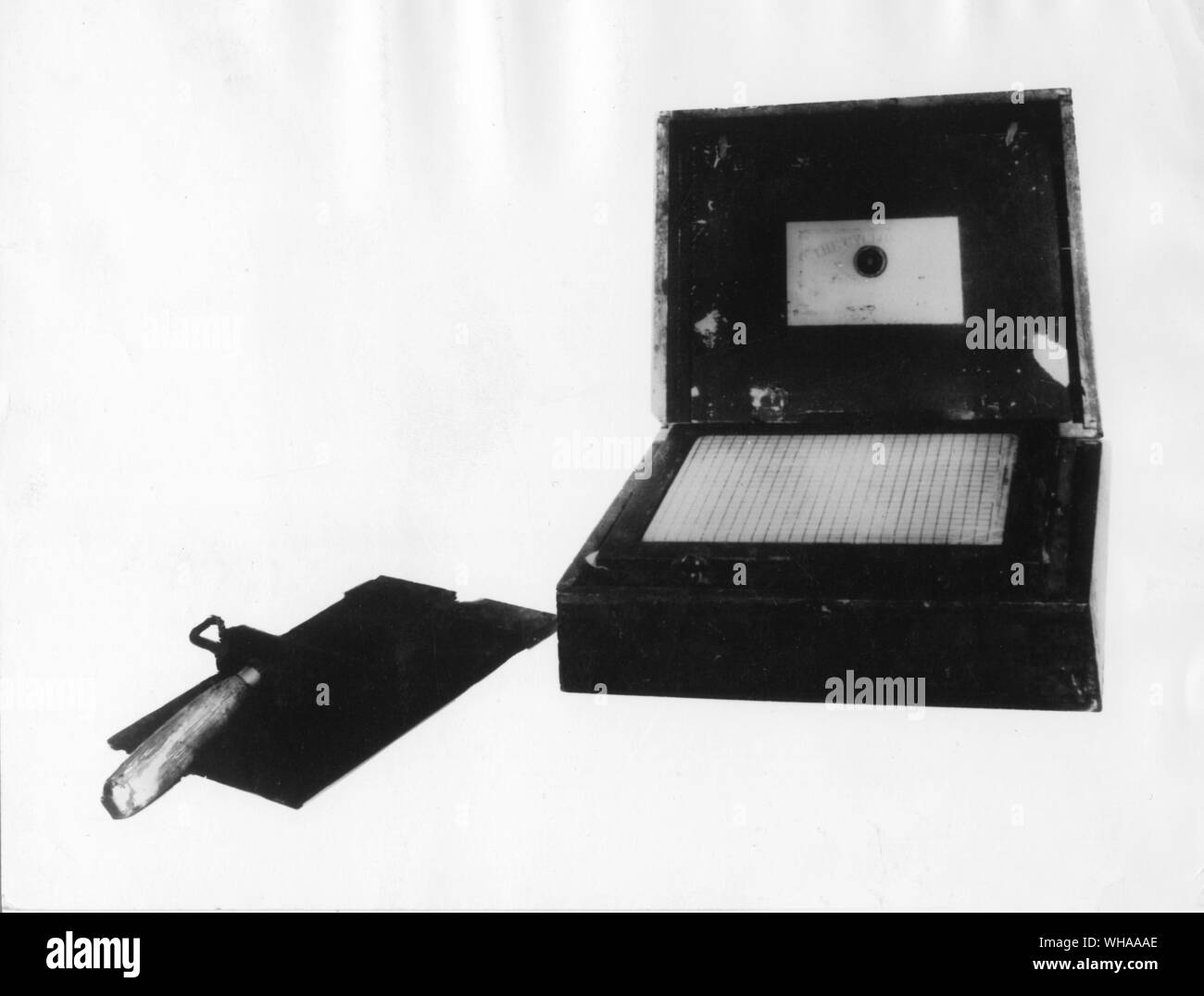 The original Cyclostyle duplicating apparatus 1881 Stock Photo - Alamy