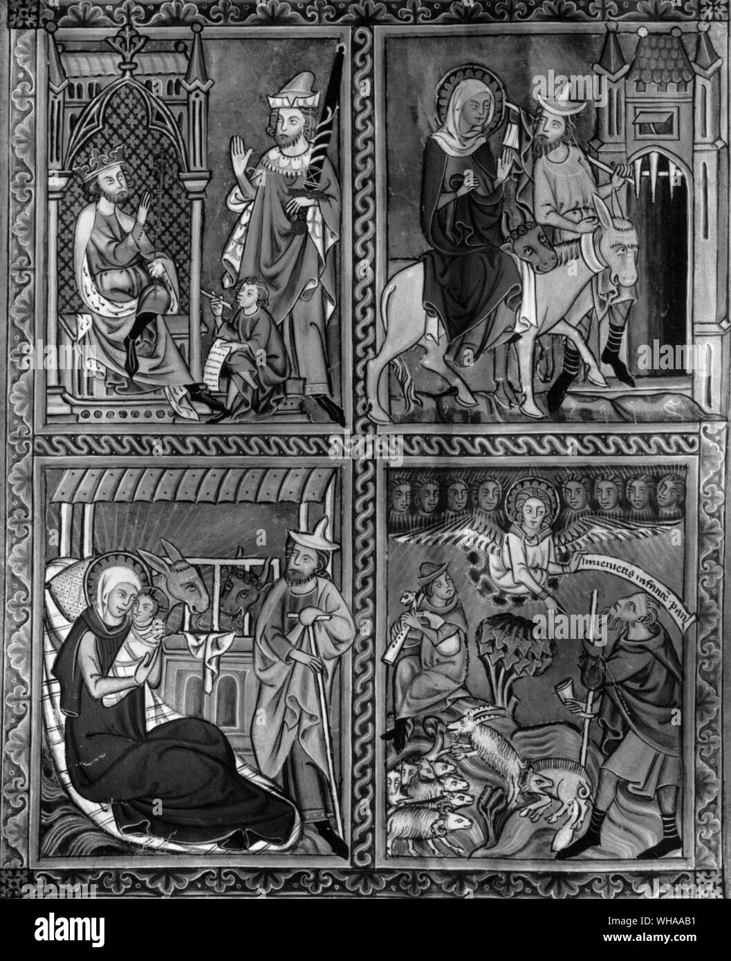 The nativity with shepherds hi-res stock photography and images - Alamy