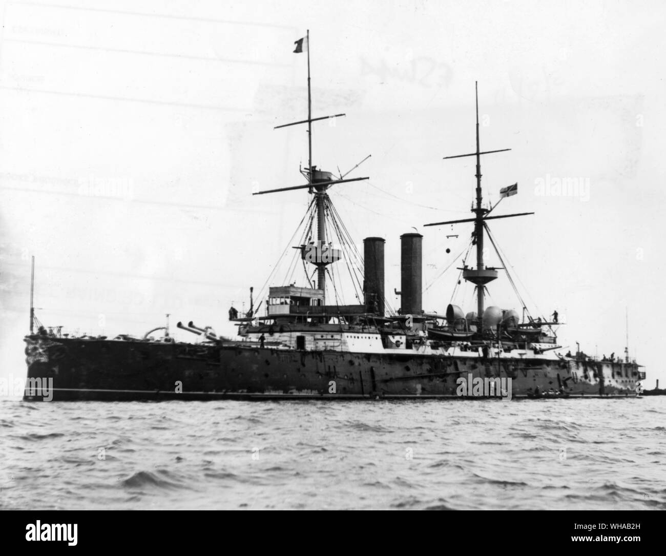 HMS Royal Sovereign Launched 1890 Stock Photo - Alamy