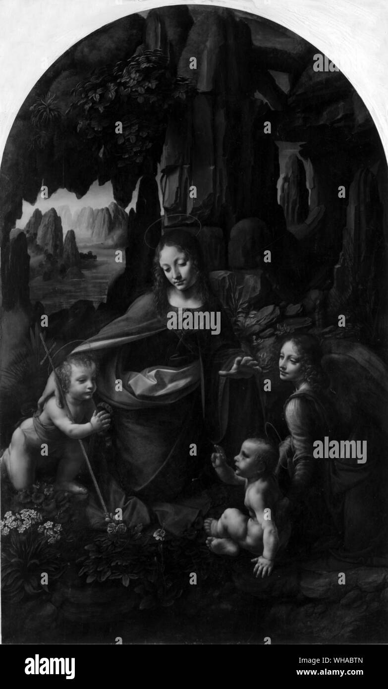 Leonardo da Vinci. The Virgin of the Rocks Stock Photo - Alamy