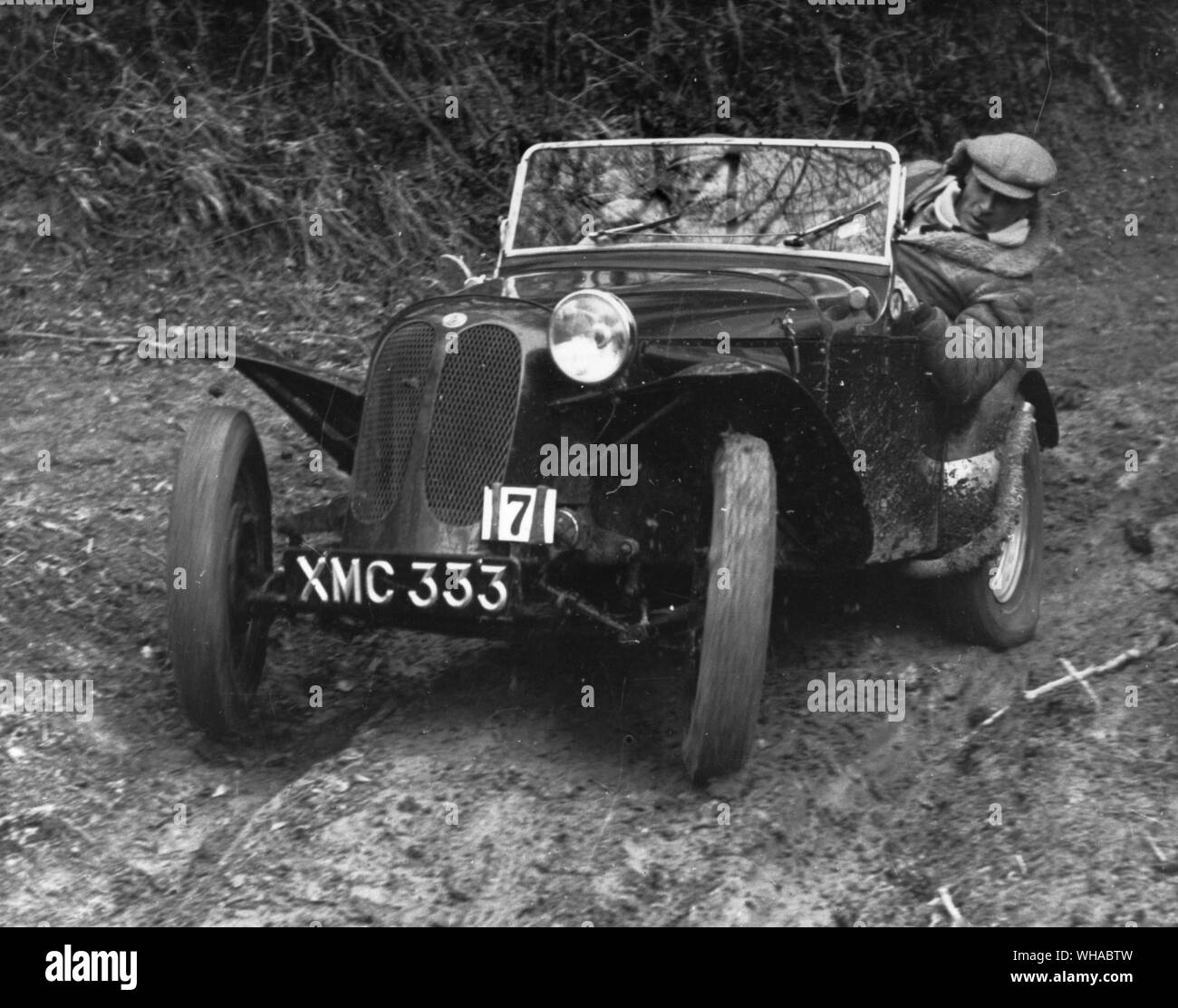 Dellow Mark II with passenger energetically aiding traction Stock Photo ...