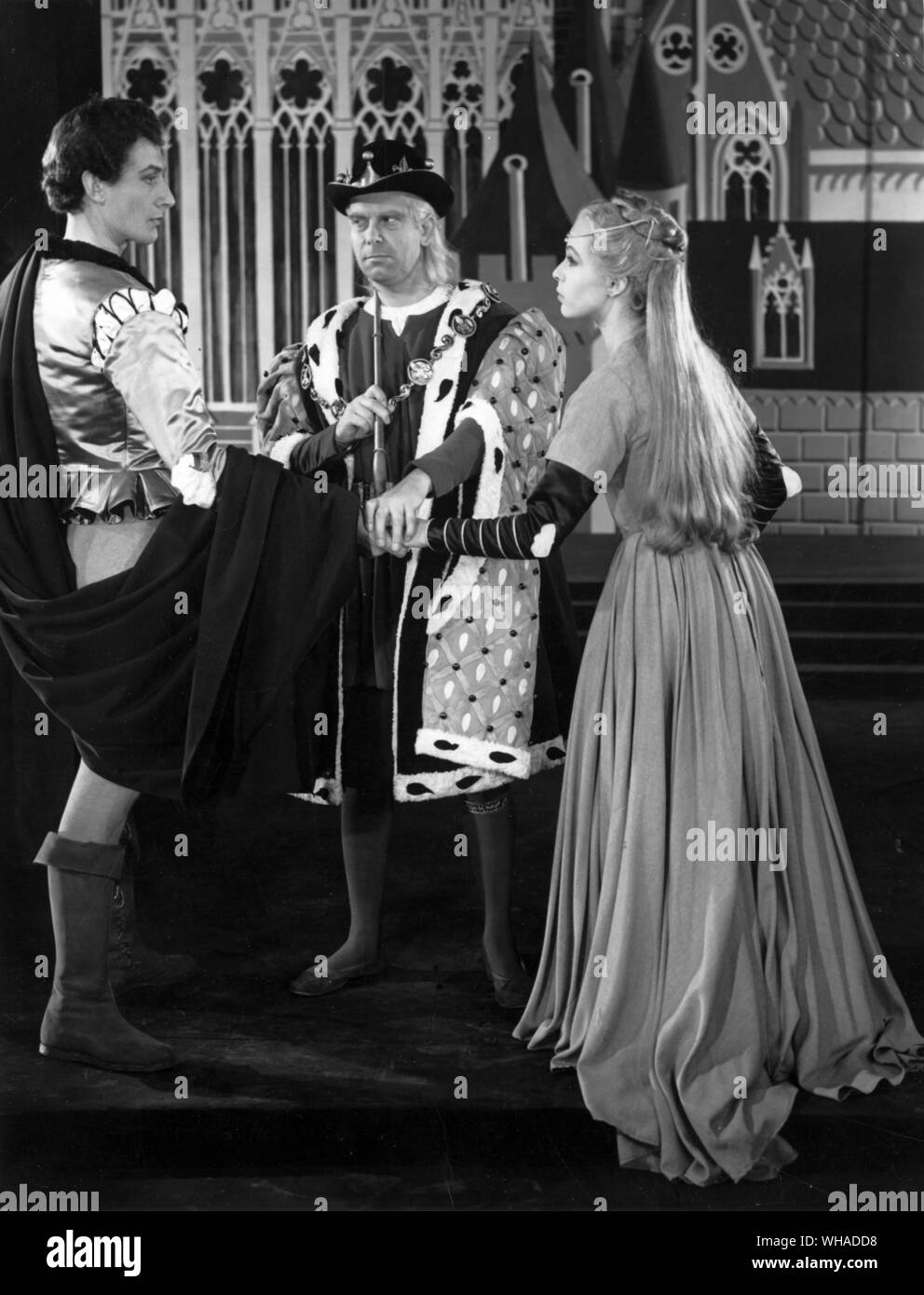 Scene from Alls Well That Ends Well. John Neville as Bertram, Lawrence ...